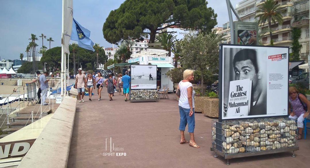 panneau expo temporaire exterieur Cannes - SPIRIT EXPO
